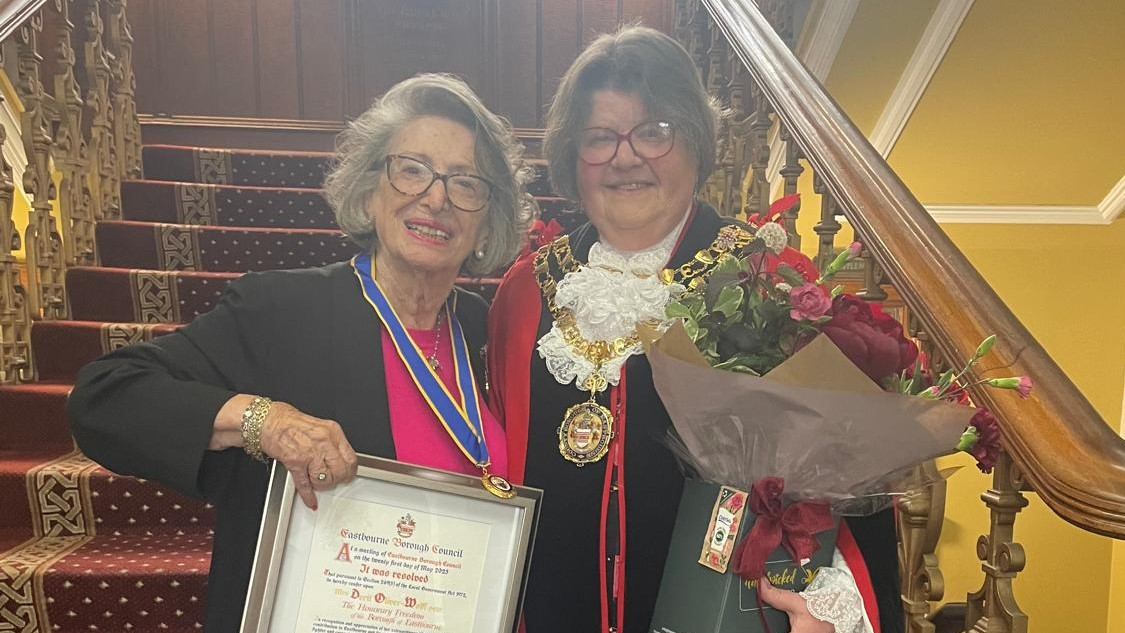 Holocaust survivor receives Eastbourne’s highest honour - The Jewish ...