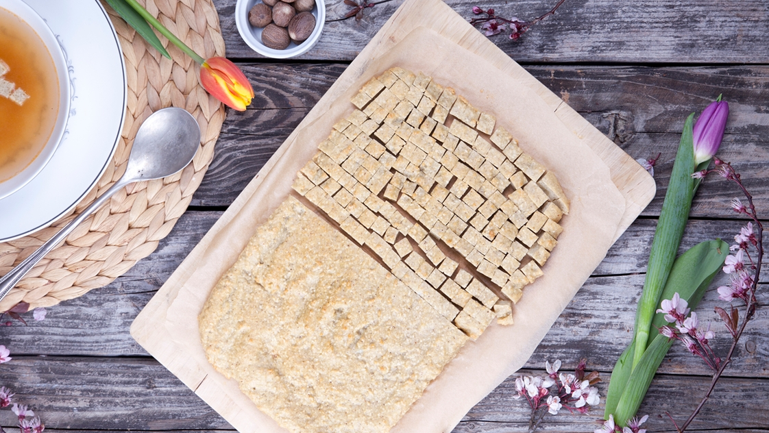 Square matzah ‘balls’, gritty charoset and spring onion slapping - The ...