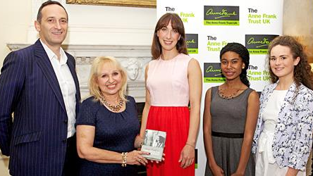 Sam Cam praises work of UK Anne Frank charity - The Jewish Chronicle ...