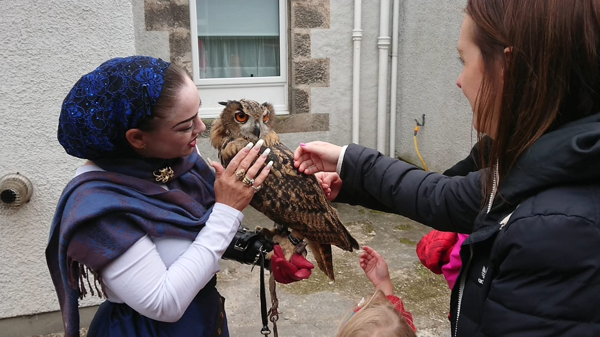 The Orthodox Countess of the Highlands continuing her bird rescue act ...