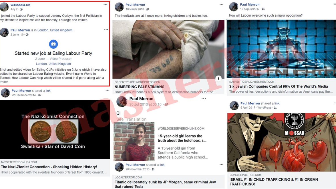 Complaint after Labour member shares material about the 'Holohoax ...