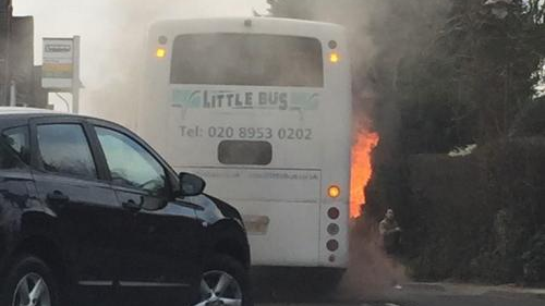 Driver saves 14 JCoSS pupils as school bus bursts into flames - The Jewish Chronicle - The ...