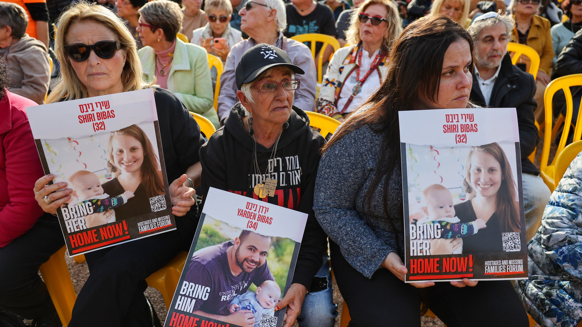 Israel demand Hamas reveal status of Shiri Bibas and her two kids - The ...