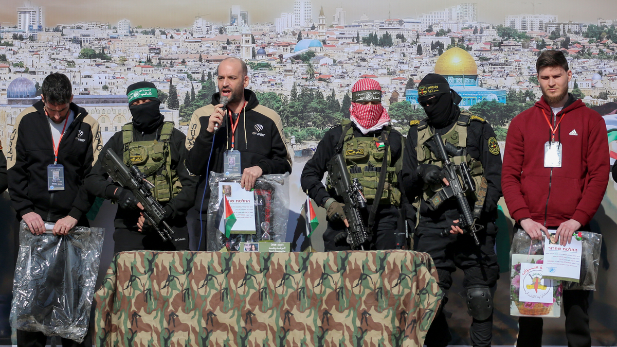 Hamas and Islamic Jihad release three more male hostages from Gaza ...