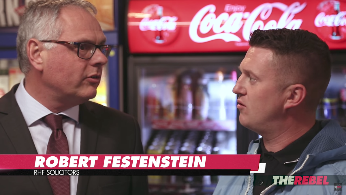 ‘Tommy Robinson is not my client’, says Manchester Jewish lawyer - The ...