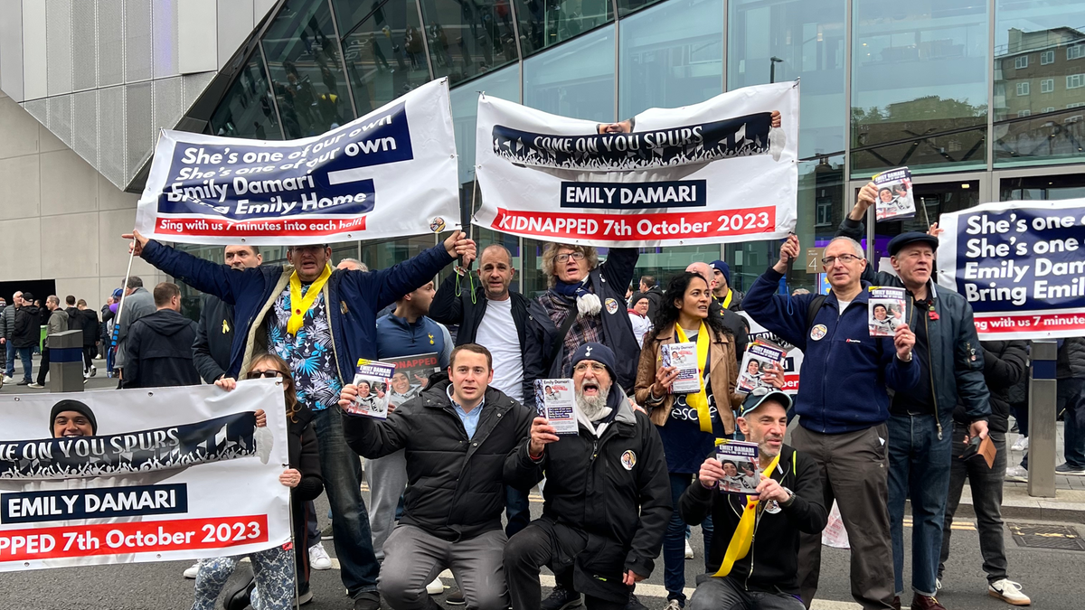 Spurs fans call for release of British hostage Emily Damari - The ...