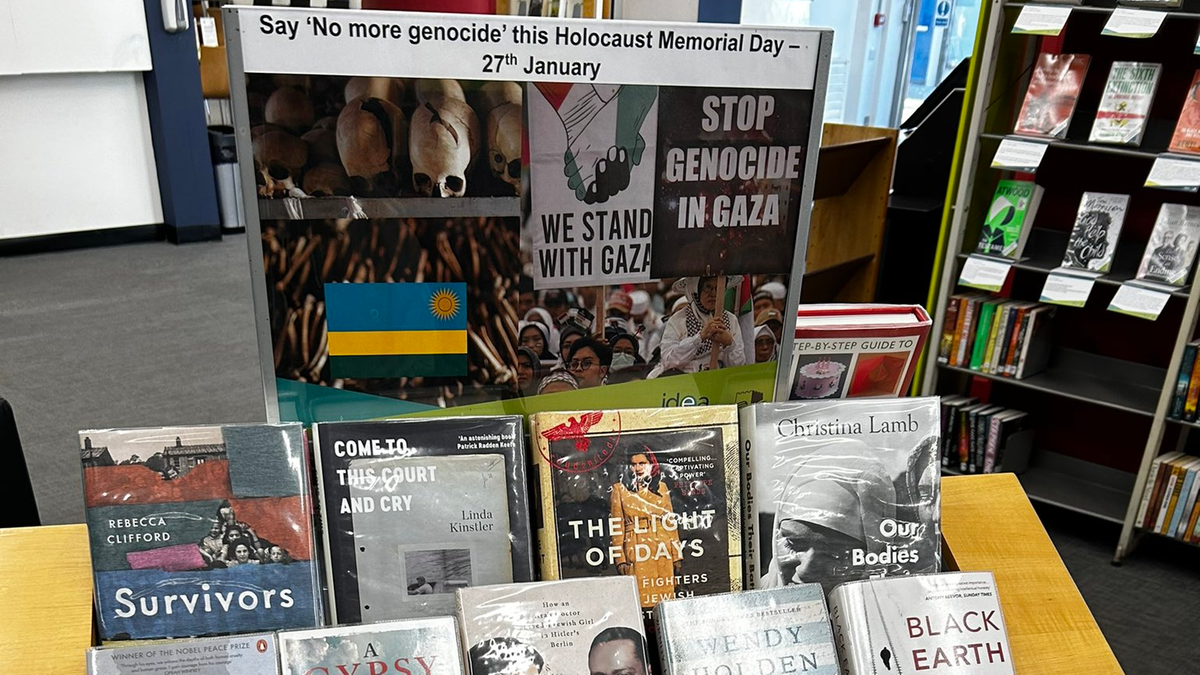 Tower Hamlets Library Holocaust display says ‘stop genocide’ in Gaza ...