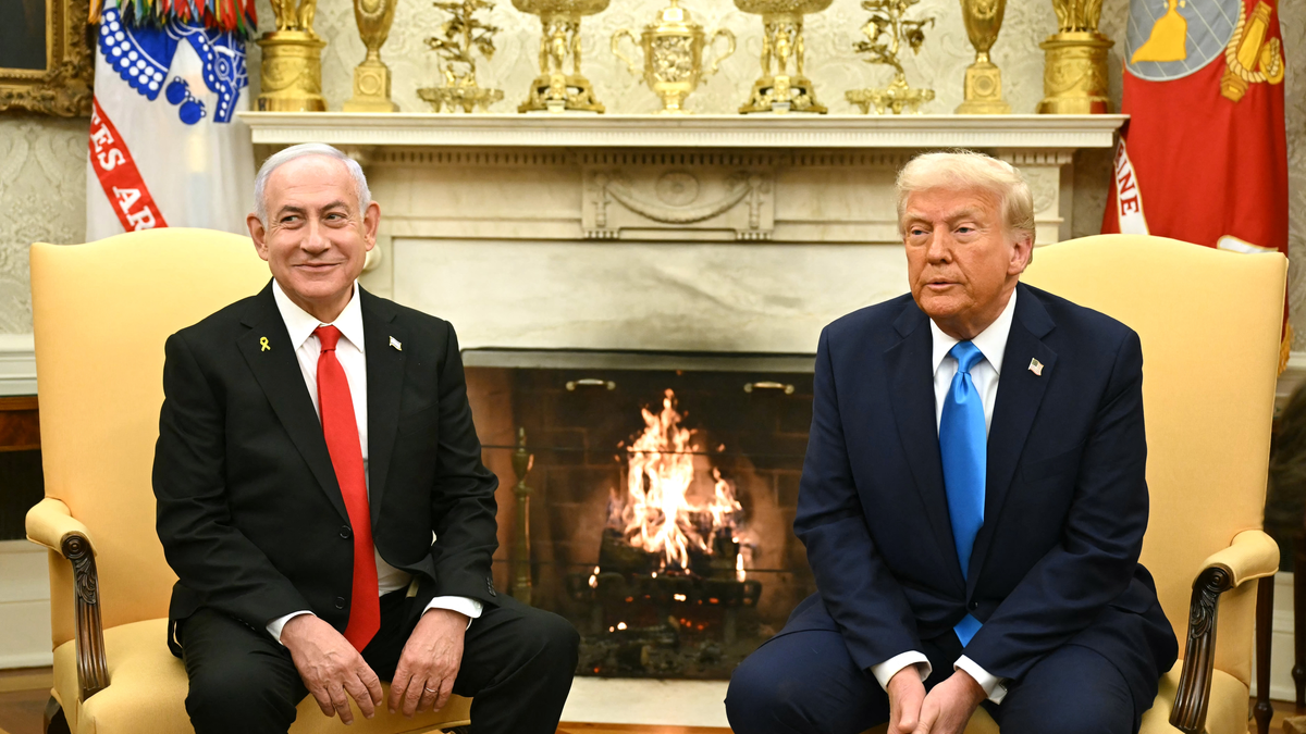 Trump welcomes Netanyahu to the White House as first foreign leader of ...