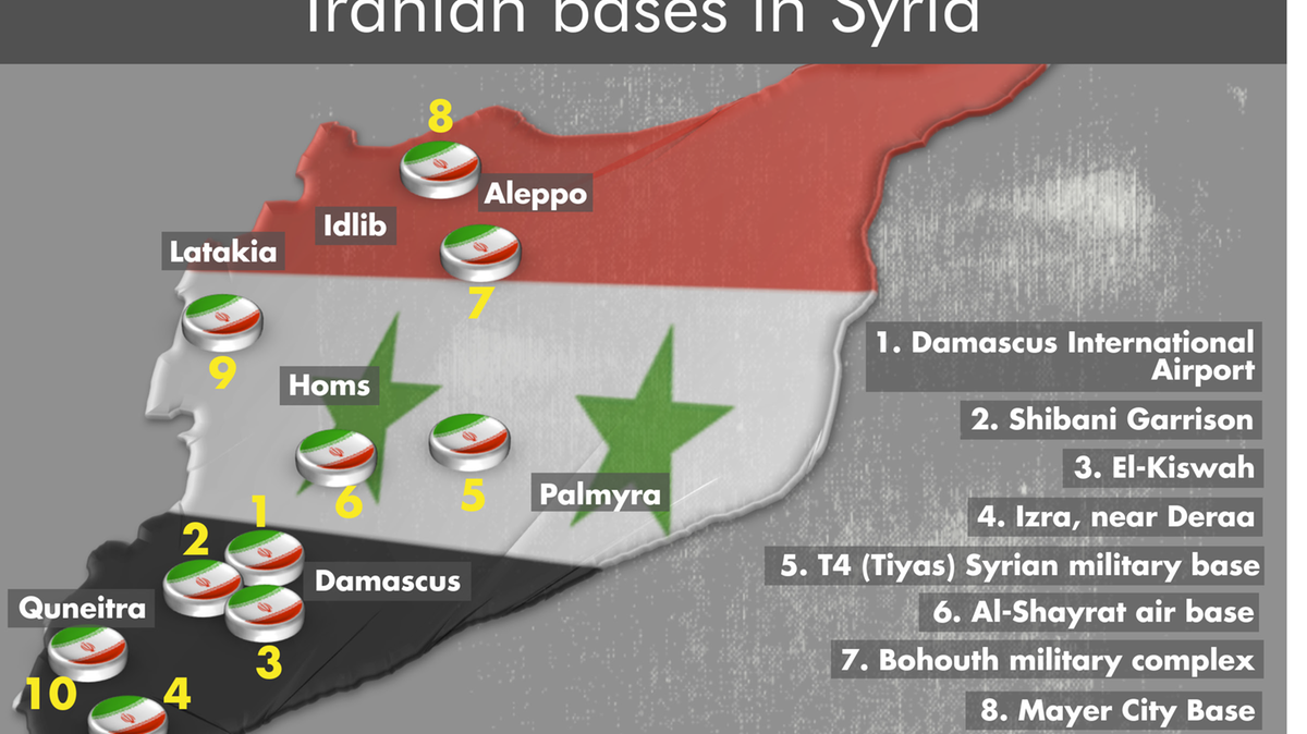 Israel warns over the extent of Iranian bases and military deployment ...