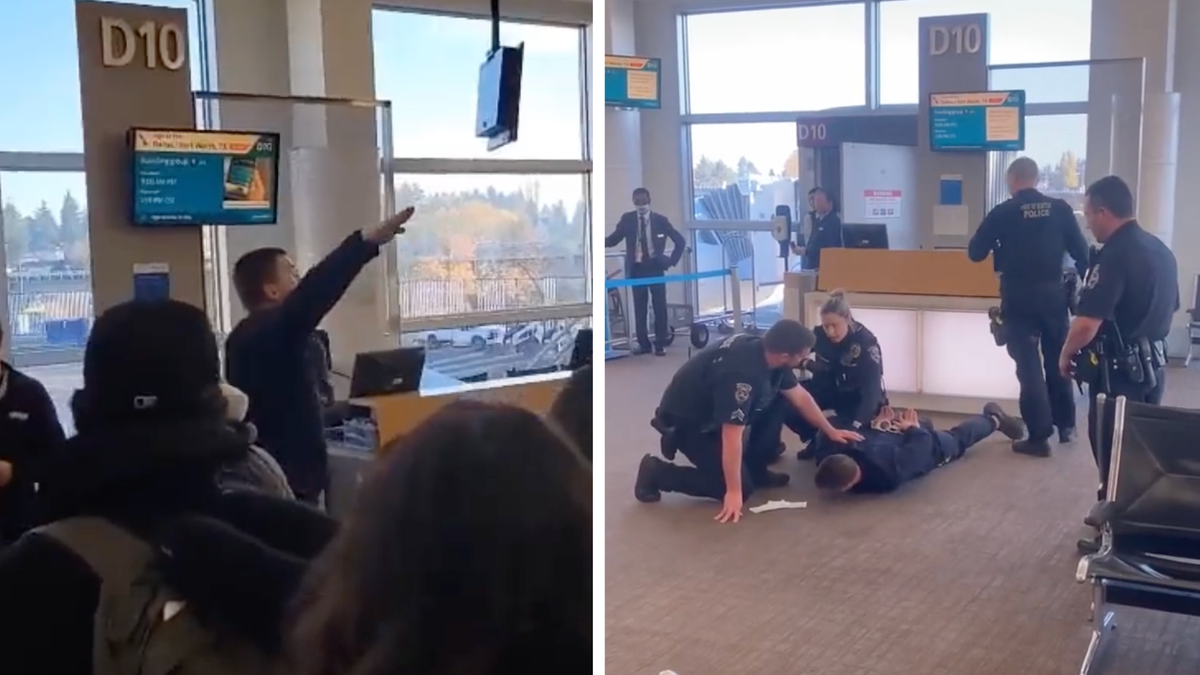 Man arrested after performing Nazi salute and screaming 'sieg heil' at ...