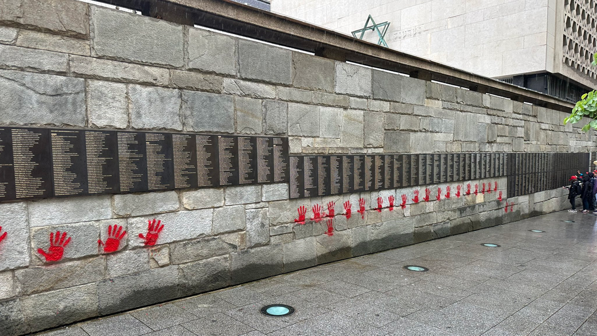 Paris Holocaust memorial defaced with red hands in ‘disgraceful act of ...