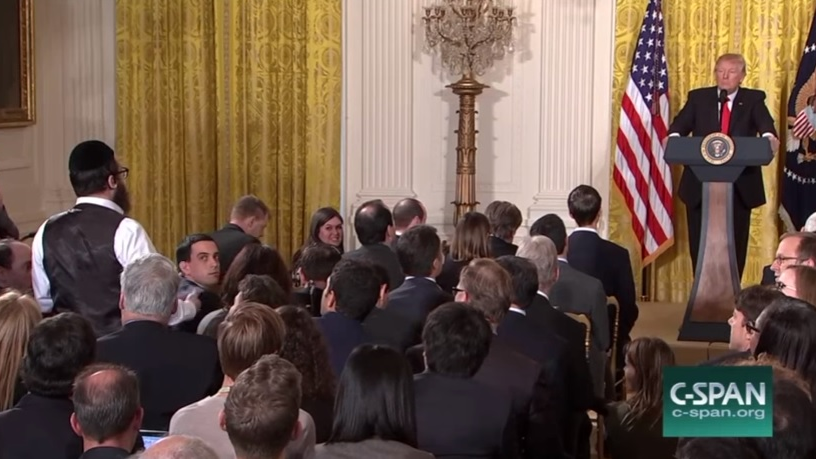 Donald Trump has clashed with journalists at a stormy White House press ...