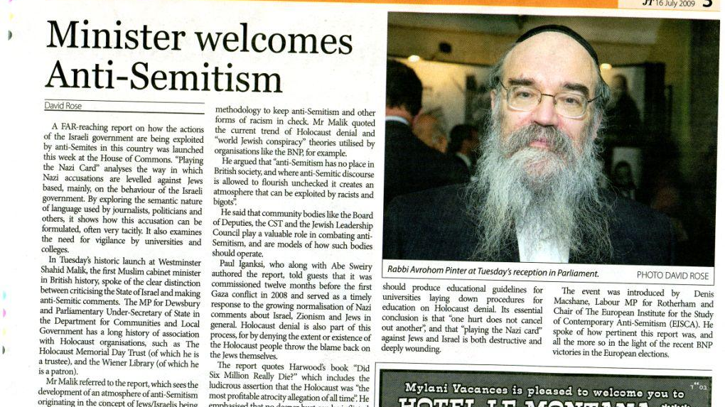 Spot the deliberate mistake - The Jewish Chronicle - The Jewish Chronicle