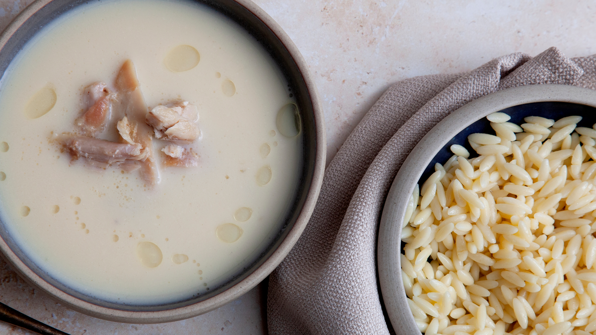 Avgolemono Soup (Sephardic chicken soup with orzo, lemons and egg ...