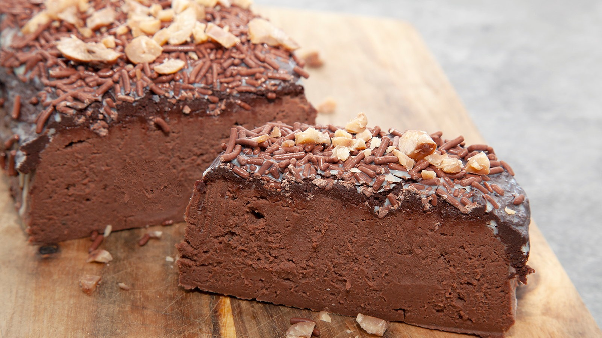Frozen chocolate chestnut and chocolate vegan gluten free dessert - The ...