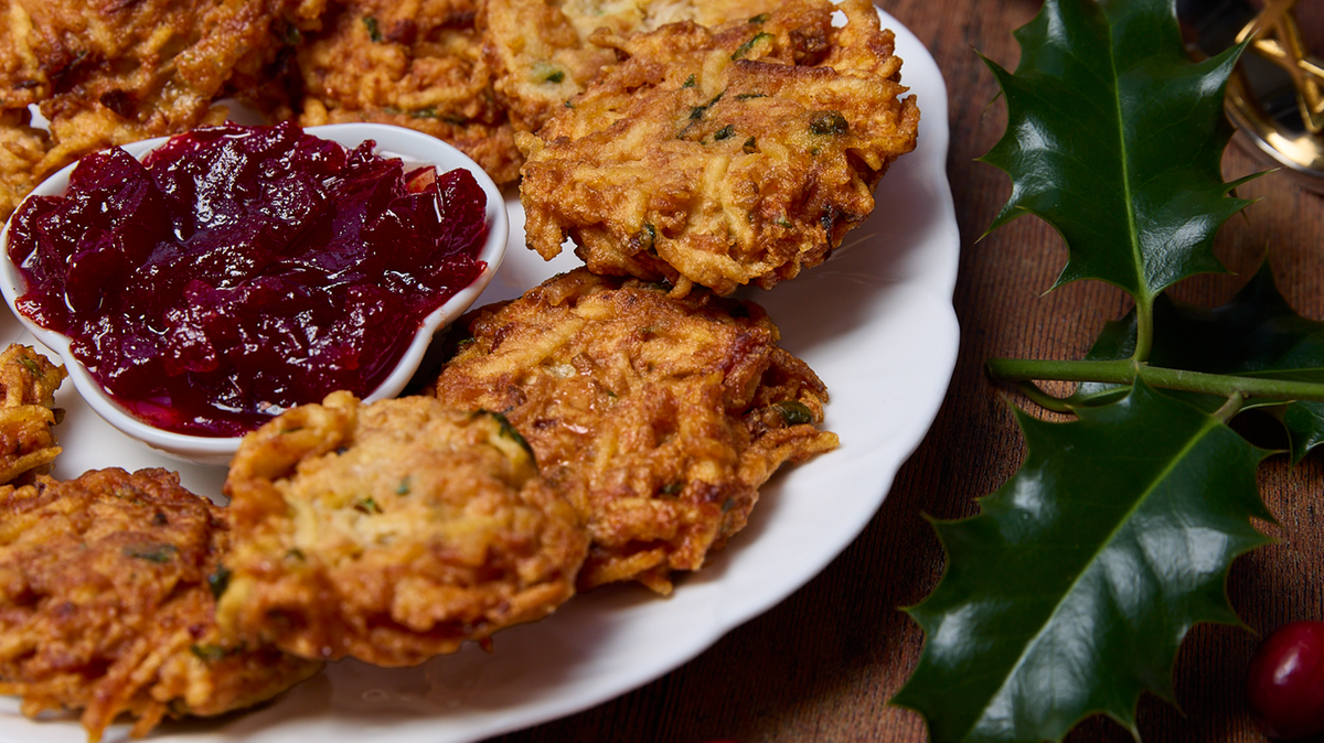Cranberry and pecan turkey Chanukah latke bites - The Jewish Chronicle ...