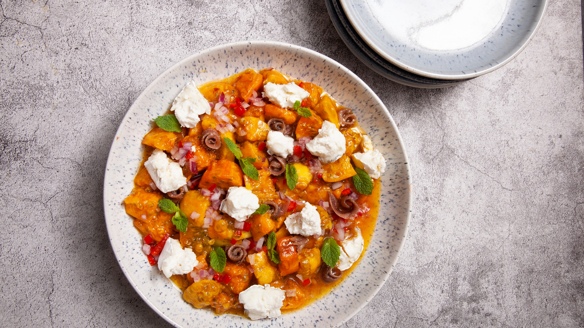 Prickly pear (sabra), goat’s cheese and anchovy salad - The Jewish ...