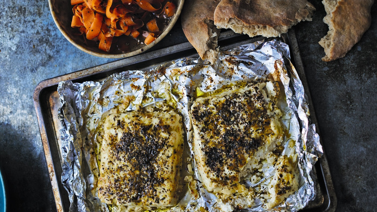 Recipe: Baked feta with za'atar spiced flatbread - The Jewish Chronicle - The Jewish Chronicle